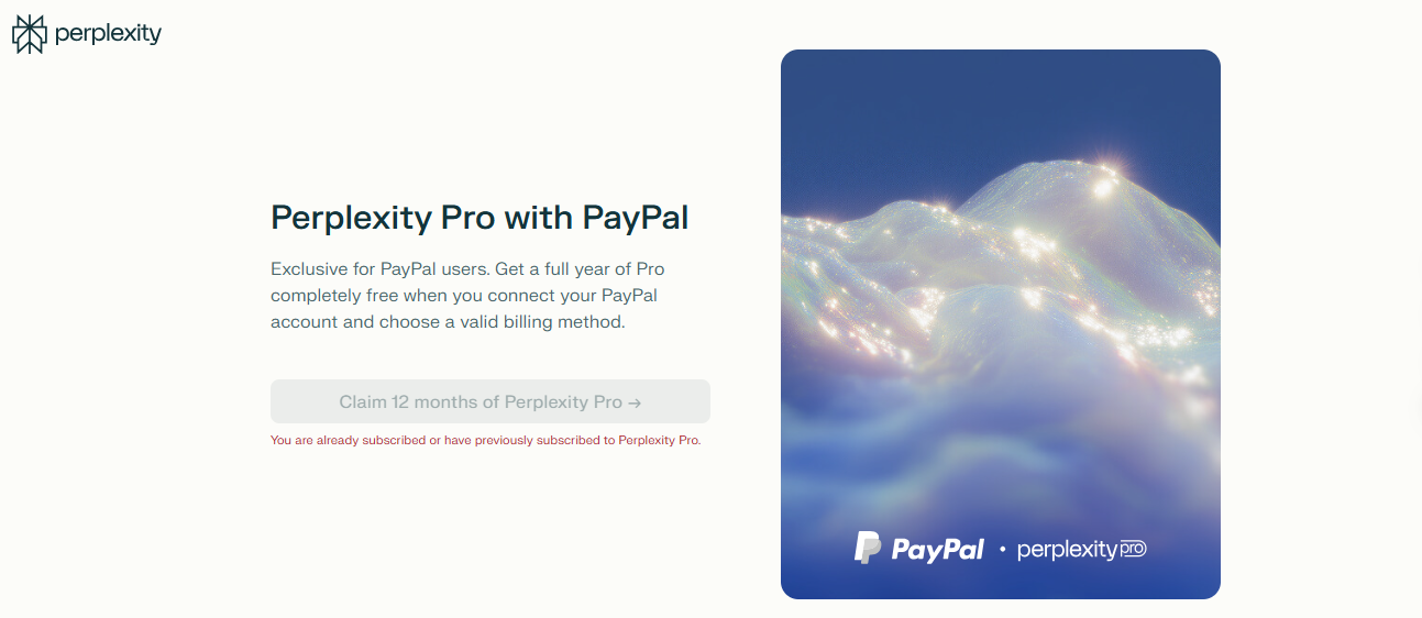 Perplexity Pro miễn phí 1 năm sử dụng và các hướng dẫn đăng ký chi tiết