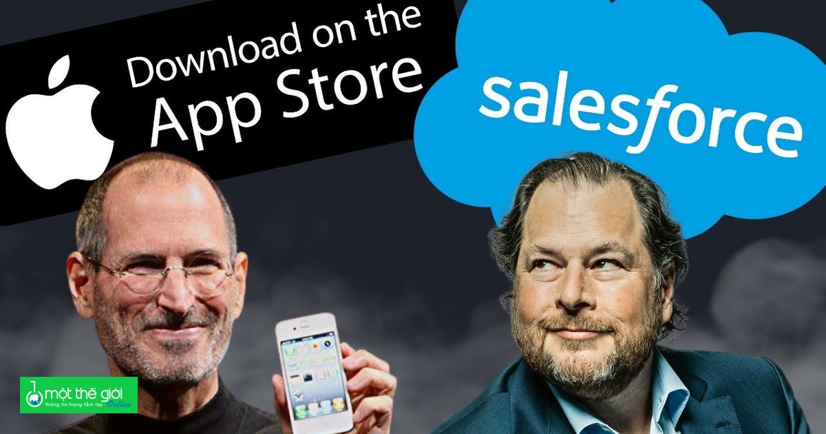 CEO Salesforce tặng Apple thương hiệu App Store và tên miền appstore ...