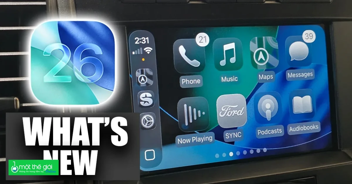 Đánh giá Apple CarPlay trên iOS 26: Giao diện mới, tính năng mới
