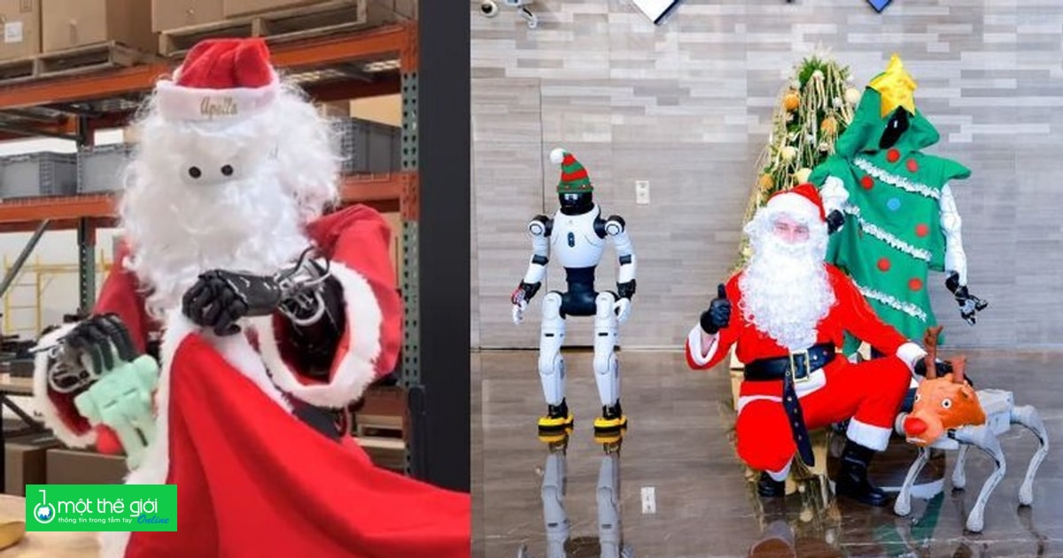 Robot hình người khoác áo Giáng sinh: Apptronik mang Apollo vào không ...